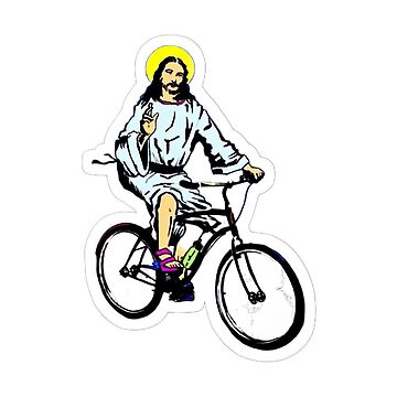 "Christ On a Bike" Sticker for Sale by ivonjar | Redbubble