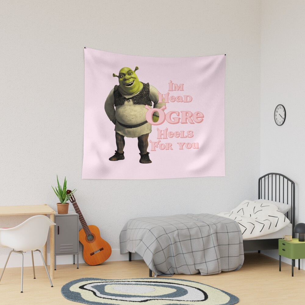 "Shrek valentines day sticker" Sticker for Sale by Mikaelaskyyy | Redbubble
