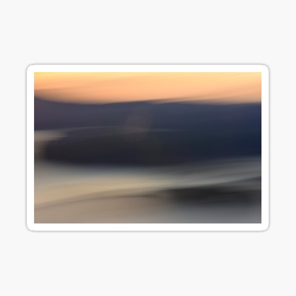 "Mountain Sunset Abstract" Sticker for Sale by OLIVIA STCLAIRE | Redbubble