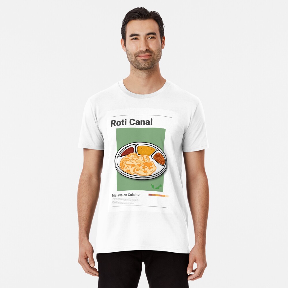 "Cartoon Roti Canai || Malaysian Food || Minimalist " Sticker for Sale ...