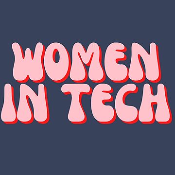 "Women in Tech Pink Retro" Sticker for Sale by polishalpaca | Redbubble