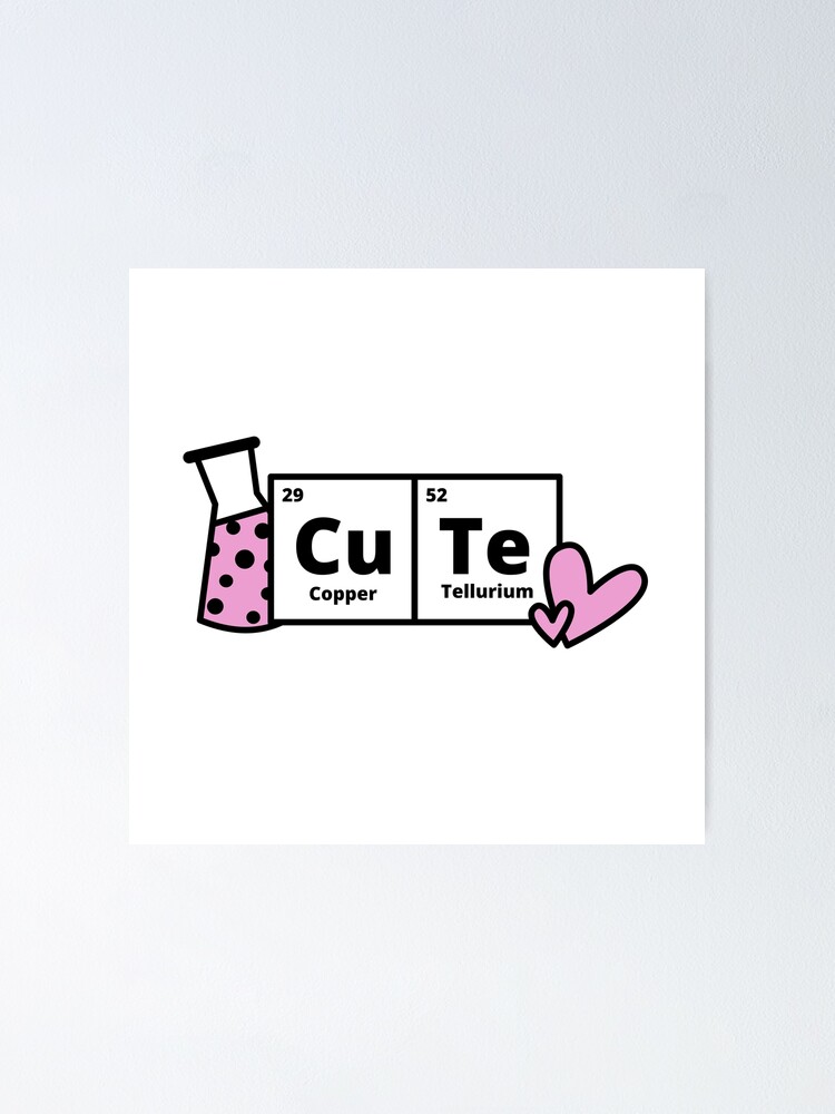 "cute periodic table" Poster for Sale by Mindy Bubble | Redbubble