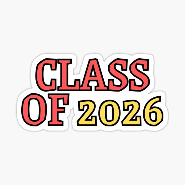 "Class of 2026" Sticker for Sale by variant designer | Redbubble