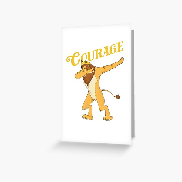 "Cowardly Lion Dab T-Shirt - The Wizard Of Oz TShirt -Courage" Greeting ...