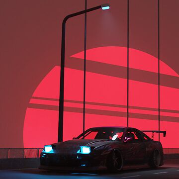 "JDM Vaporwave" Sticker by ferdimonster | Redbubble