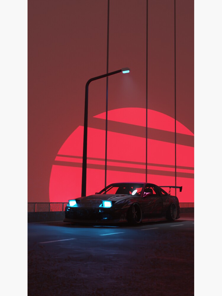 "JDM Vaporwave" Sticker by ferdimonster | Redbubble