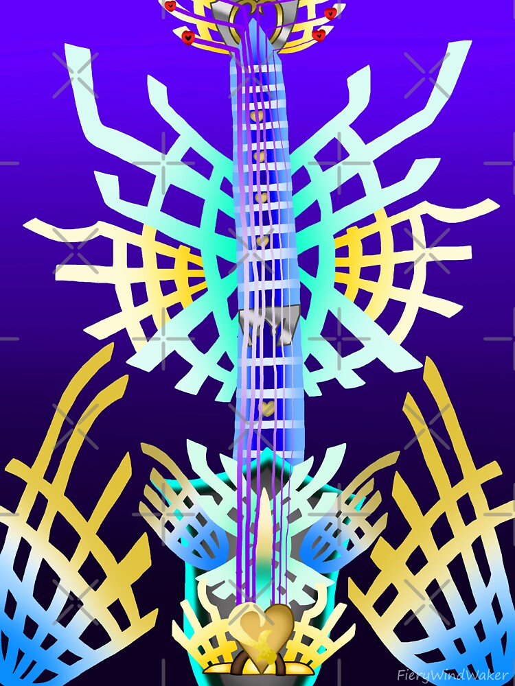 "Fusion Keyblade Guitar #66 - X-Blade & Ultima Weapon" Sticker by ...