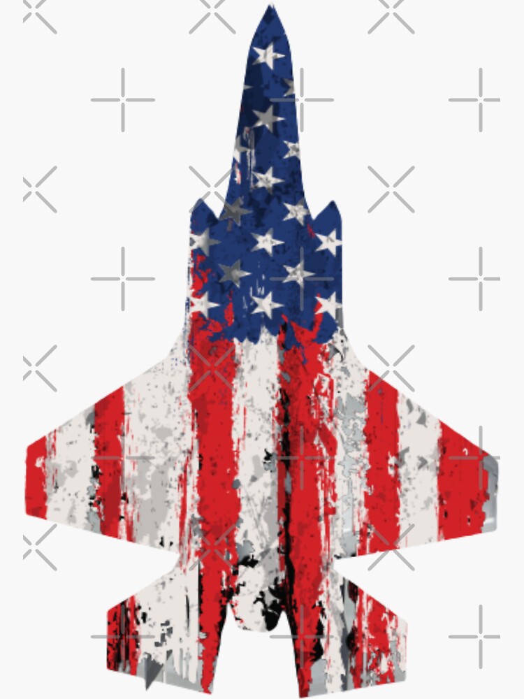 "F35 Fighter " Sticker for Sale by Teetans | Redbubble