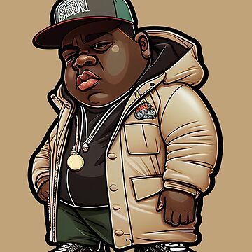 "American rapper cartoon portrait" Sticker by Nebulae29 | Redbubble
