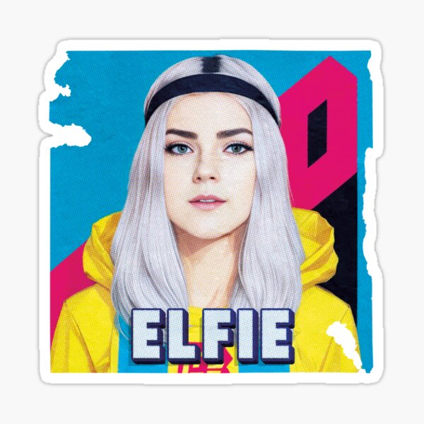 "eva elfie" Sticker by Neonkerely | Redbubble