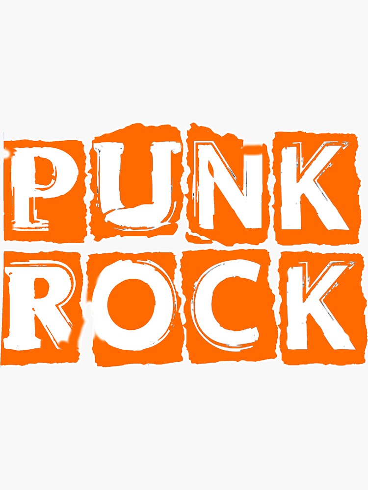 "Punk Rock Logo" Sticker for Sale by BankrobberGus | Redbubble