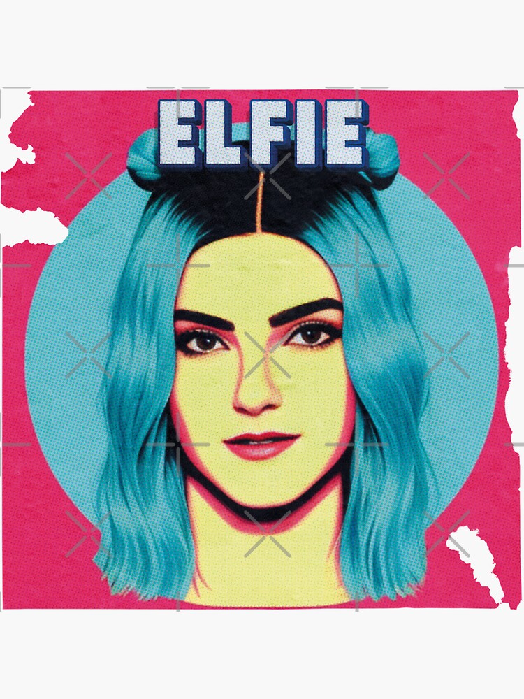 "eva elfie" Sticker for Sale by Neonkerely | Redbubble