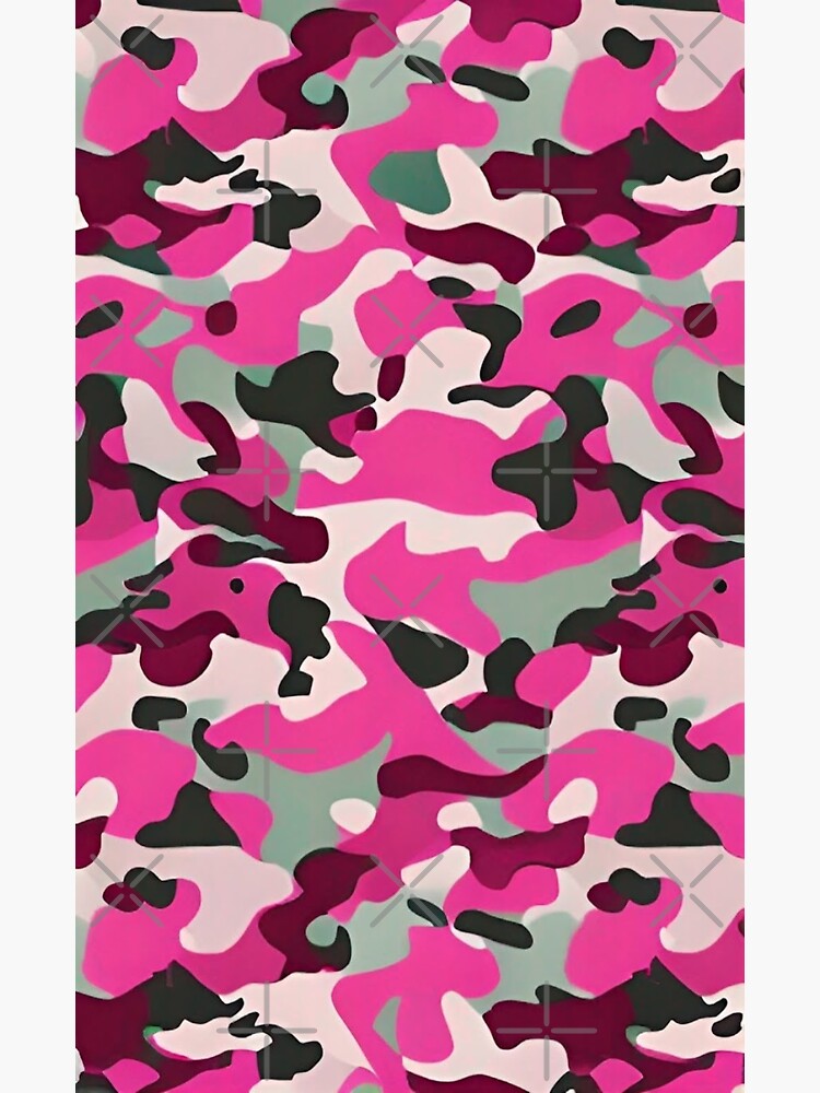 "Pink Camouflage" Sticker for Sale by CattlettArt | Redbubble