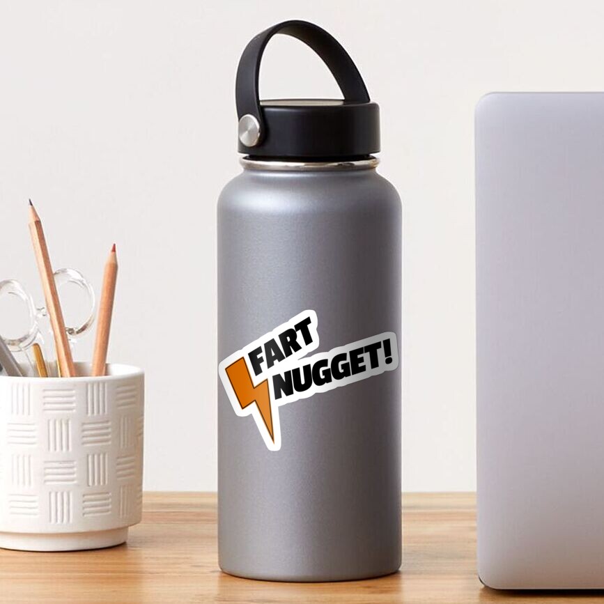 "Fart Nugget! Buddy Thunderstruck" Sticker by riffraffmakes | Redbubble