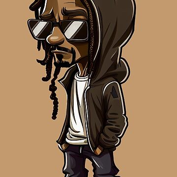"American rapper cartoon portrait" Photographic Print by Nebulae29 ...