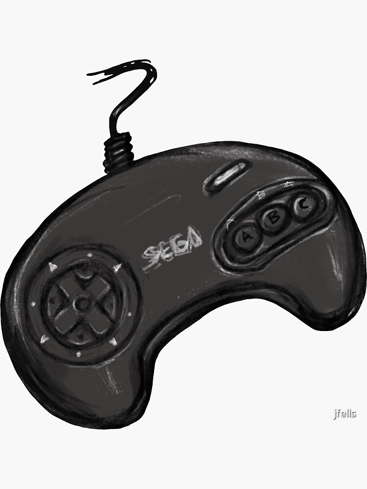 "Mega Drive / Genesis Controller Joypad" Sticker for Sale by jfells ...