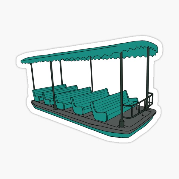 "Living with the Land boat " Sticker for Sale by Sommerman1 | Redbubble