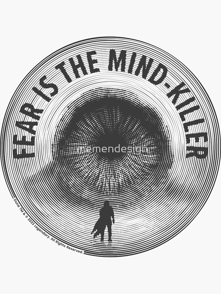"Dune, the sandworm. Fear is the mind-killer" Sticker for Sale by ...