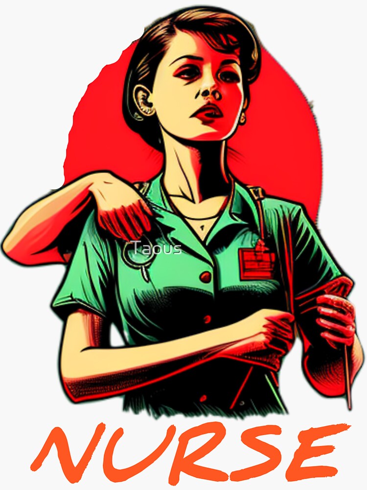 Sticker « Girls Women Nurses Valentines Day Hearts Stethoscope », par ...