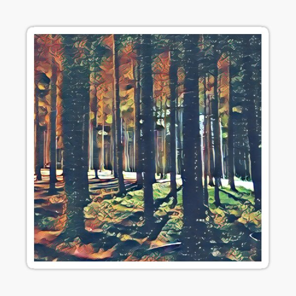 "Forest Shadows" Sticker for Sale by Image-Prints | Redbubble