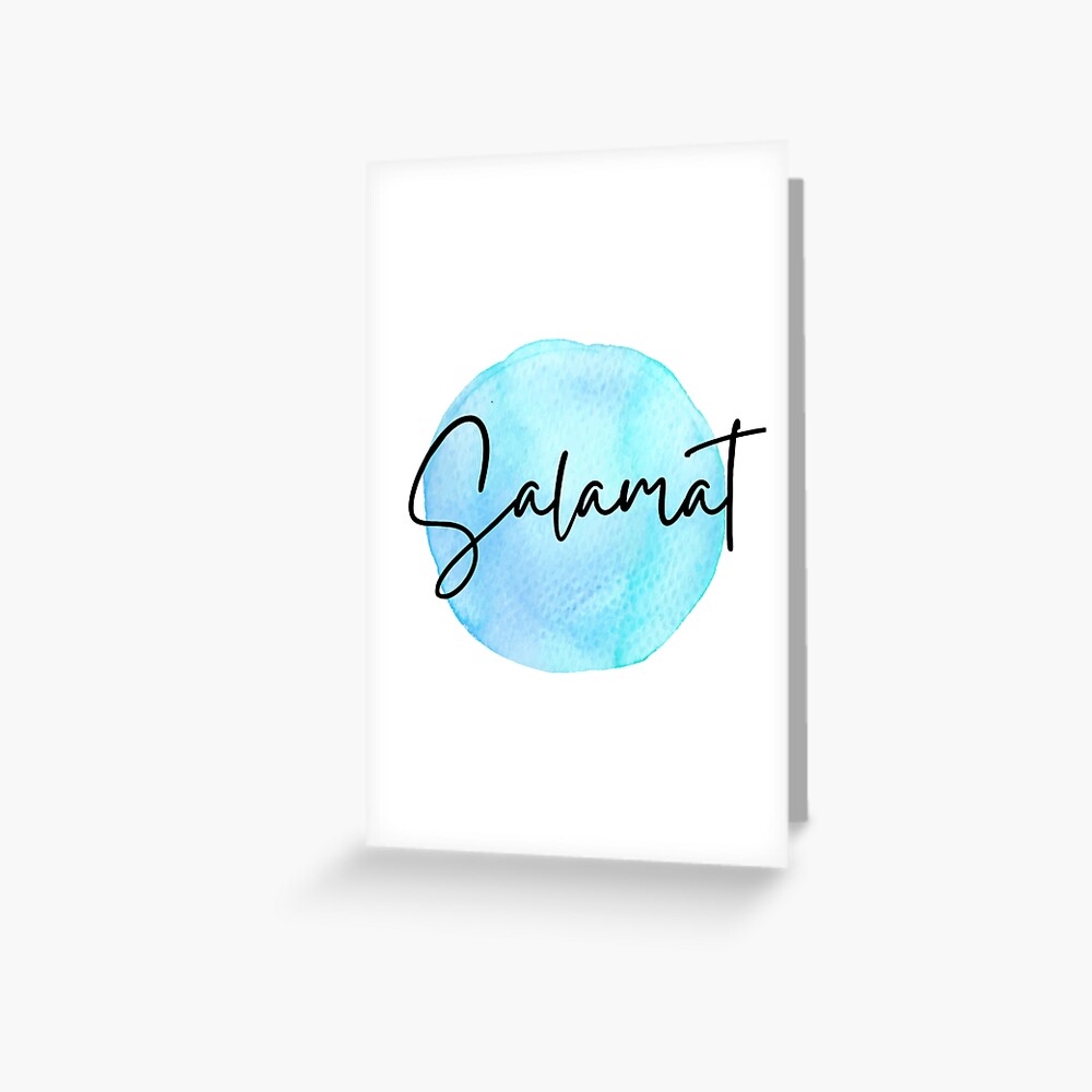 "Salamat Thank You Card- Filipino Thank You Card- Tagalog (Blue ...