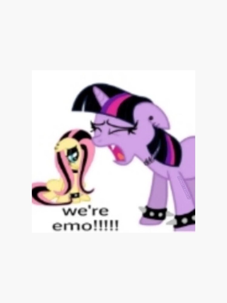 "we're emo!!!" Sticker for Sale by Wesoley | Redbubble