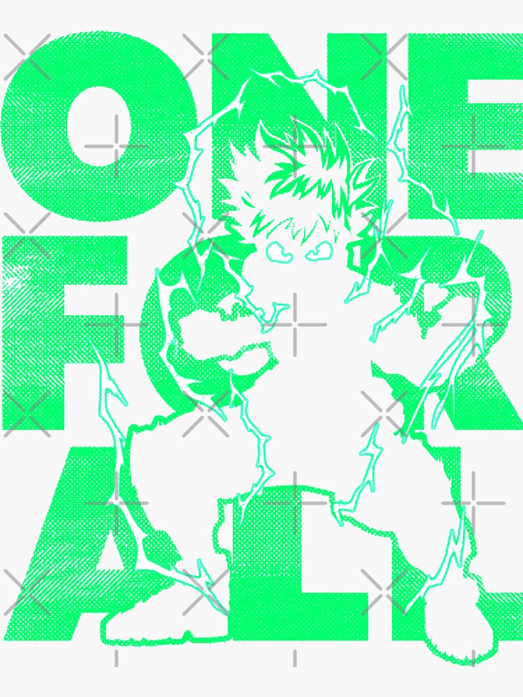 "ONE FOR ALL" Sticker for Sale by T-rashGaming | Redbubble