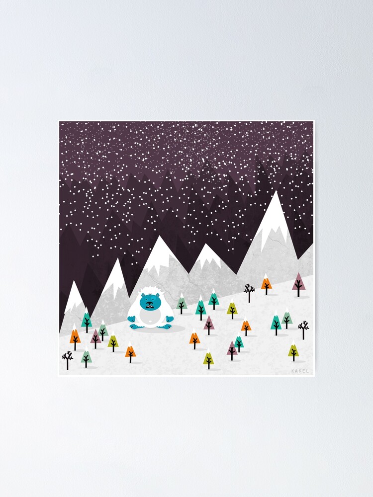 "Yeti" Poster for Sale by Kakel | Redbubble