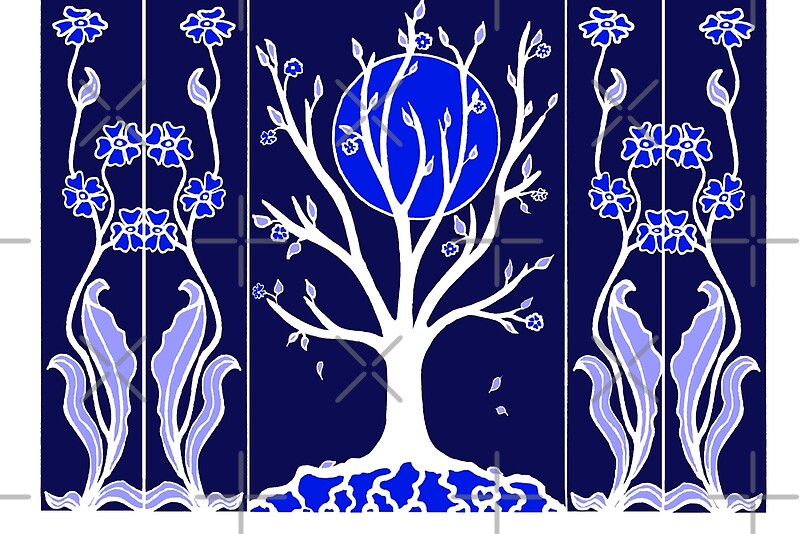 "Blue Moon - Tree" by Linda Callaghan | Redbubble