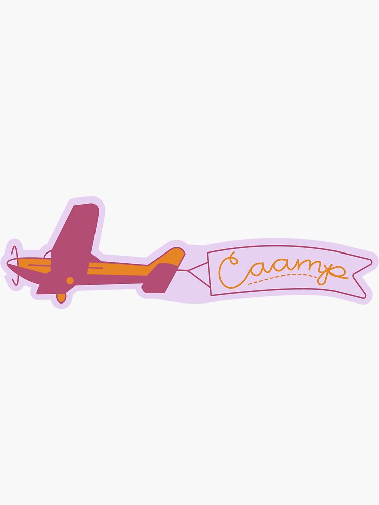 "caamp band plane " Sticker for Sale by gabmarie | Redbubble