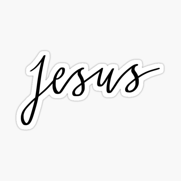 "Jesus" Sticker by ellietography | Redbubble