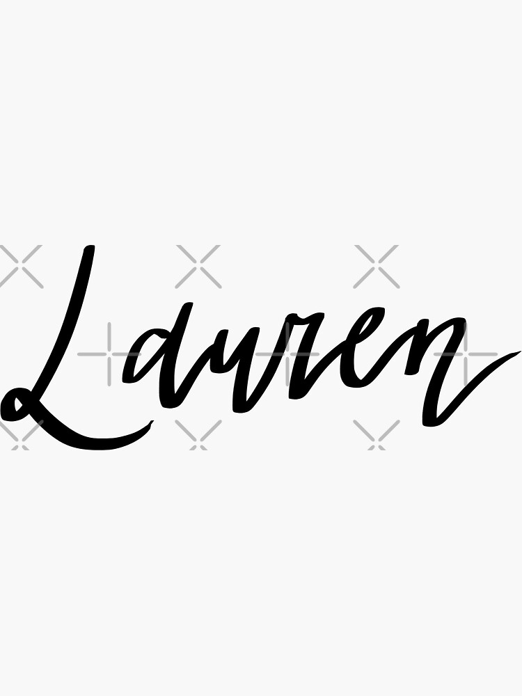 "Lauren" Sticker for Sale by ellietography | Redbubble