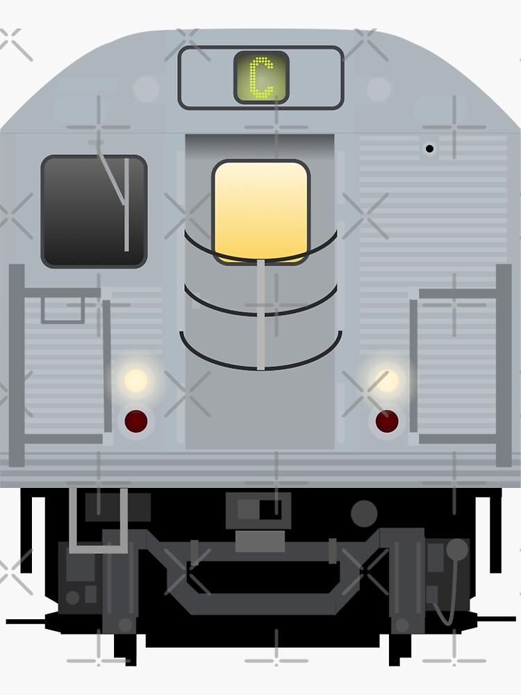 "New York City Subway Budd R32 Train (GE Rebuild)" Sticker for Sale by LeonTransit | Redbubble