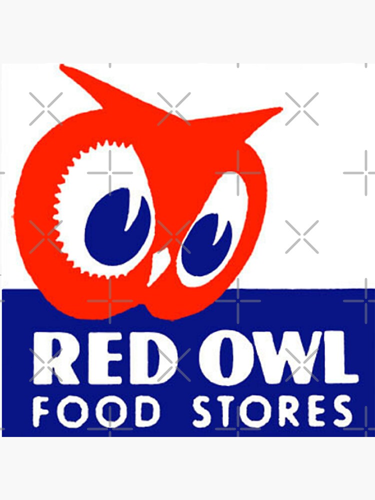 "Red Owl Supermarkets Logo" Sticker for Sale by cadburyyy | Redbubble