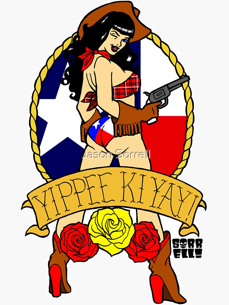 "Yippee Ki Yay!" Sticker for Sale by jasonsorrell | Redbubble