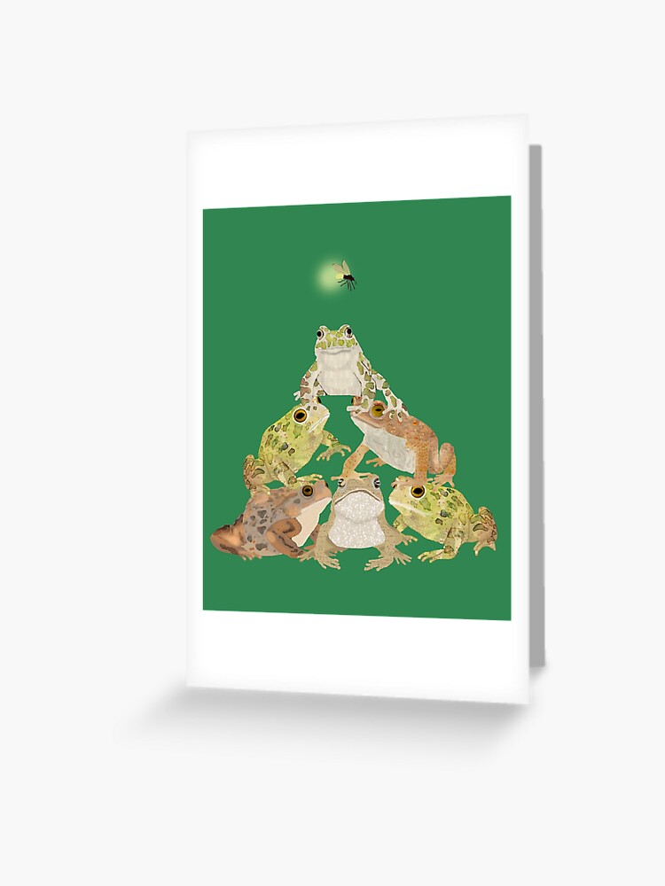 "Toad Christmas Tree" Greeting Card for Sale by Amy Hadden | Redbubble