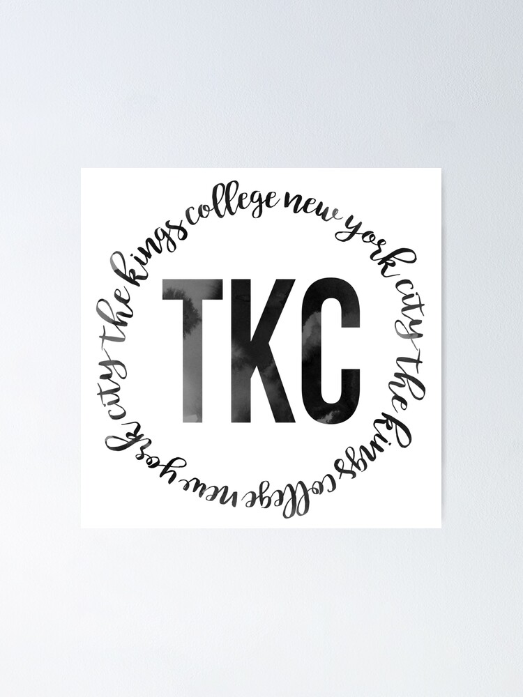 Póster «TKC - The King's College Círculo de tinta negra de la ciudad de ...