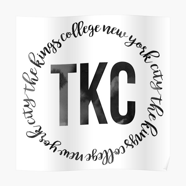 Póster «TKC - The King's College Círculo de tinta negra de la ciudad de ...