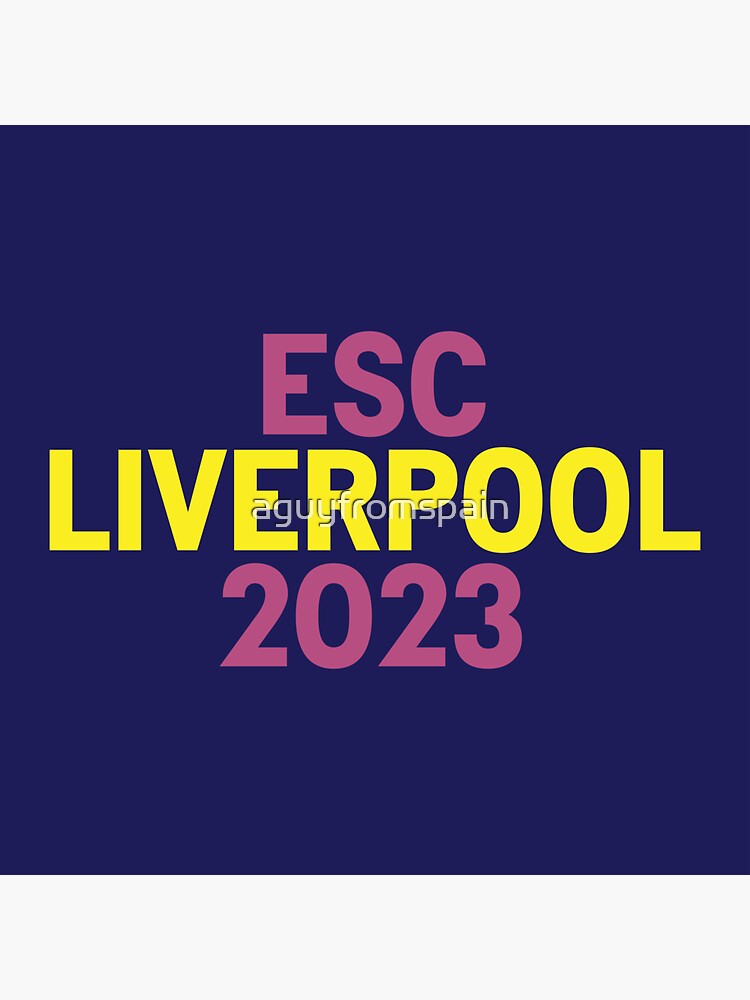 "ESC Liverpool 2023 - Blue version" Sticker for Sale by aguyfromspain ...