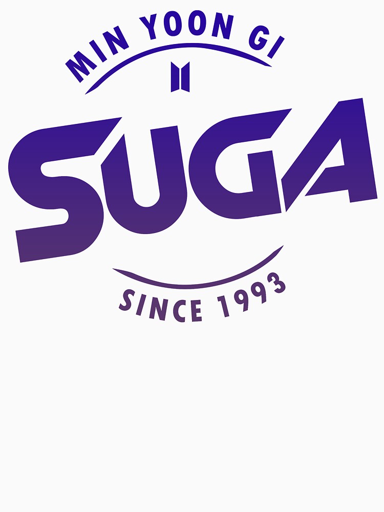 "BTS Suga badge on light background" T-shirt by shopnojams | Redbubble
