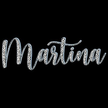 "Martina name, Dalmatian pattern Martina first name" Sticker for Sale ...