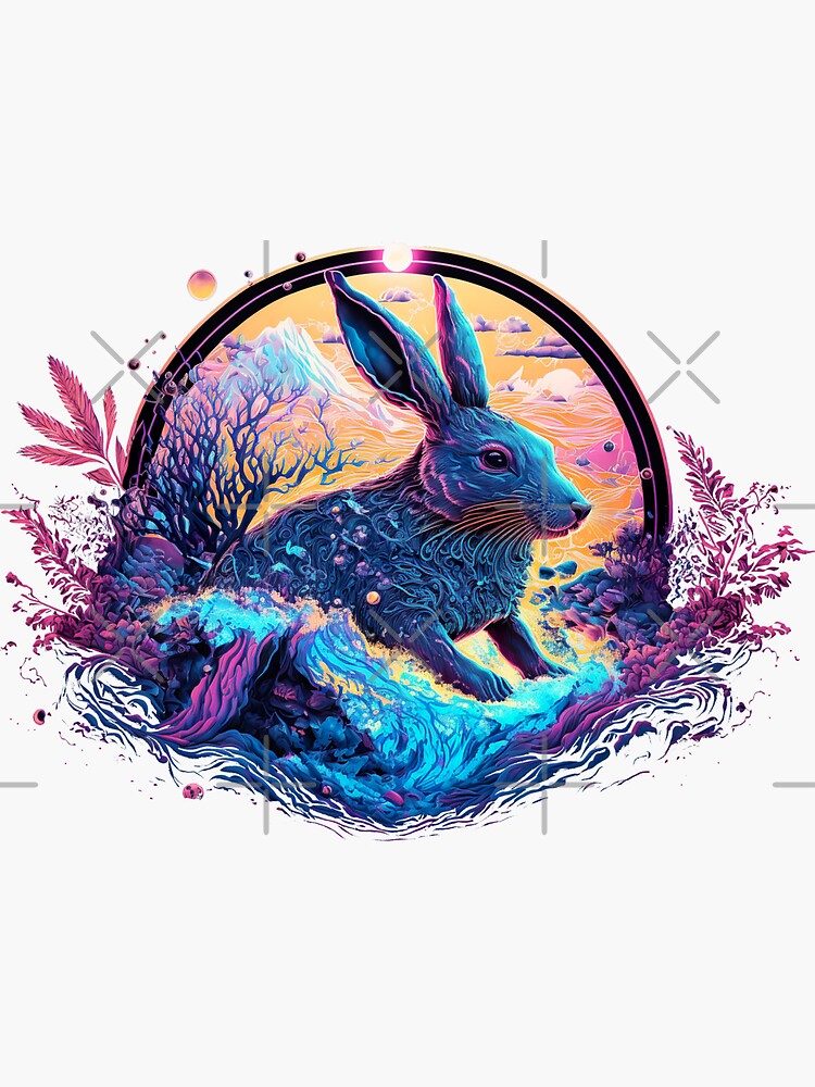 "Water Wonders - An Illustration of the Water Rabbit in the Ocean ...