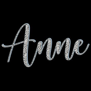 "Anne name, Dalmatian pattern Anne first name" Sticker for Sale by ...