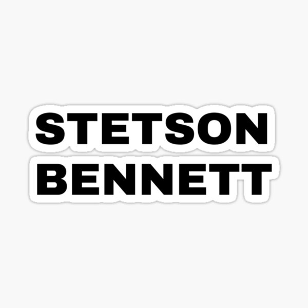 "stetson bennett " Sticker for Sale by robertofisher88 | Redbubble
