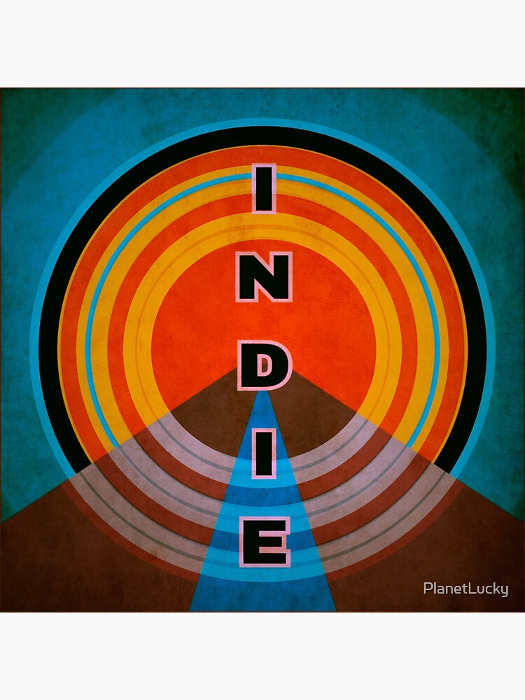 "Indie Rainbow " Sticker by PlanetLucky | Redbubble
