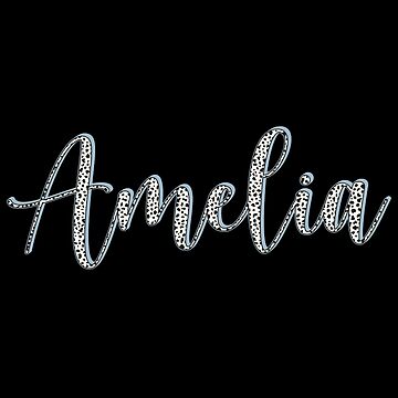 "Amelia name, Dalmatian pattern Amelia first name" Sticker for Sale by ...