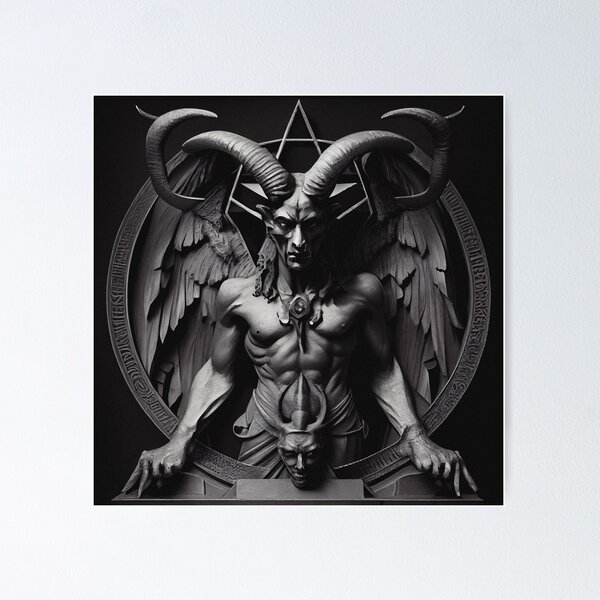 "Satanic Evil Poster of Satan the Devil." Poster for Sale by The-Dark ...