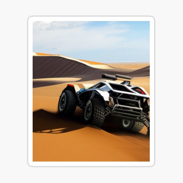 "Futuristic 4x4 Sand Car Concept Art" Sticker for Sale by Willyboy16 ...