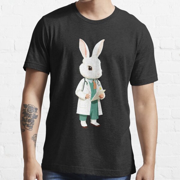 "Cute baby doctor rabbit illustration 3" T-shirt for Sale by ...