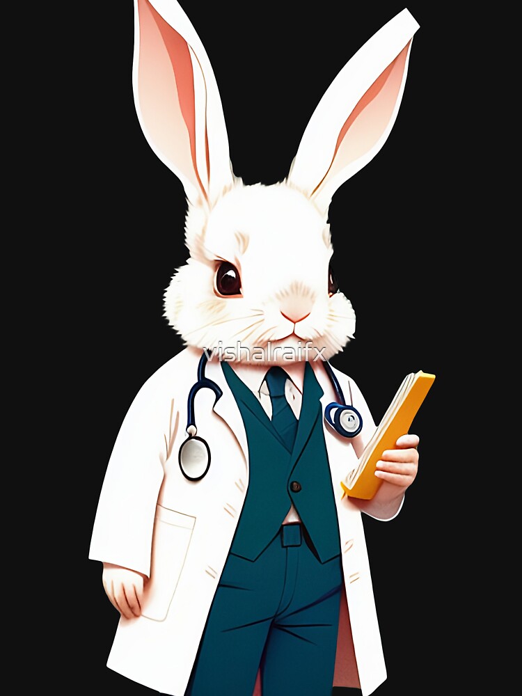 "Cute baby doctor rabbit illustration 4" T-shirt for Sale by ...